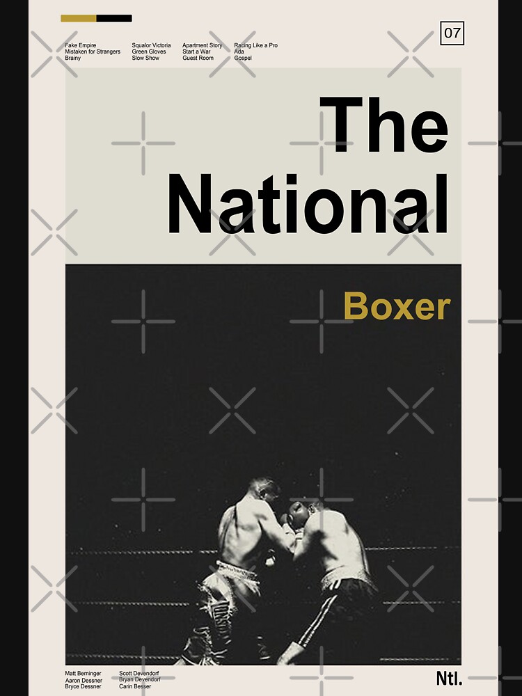 "The National - Boxer" T-shirt for Sale by Alexandras1982 | Redbubble ...