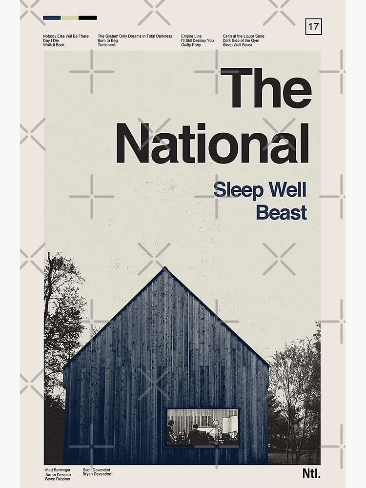 The National - Sleep Well Beast Premium Matte Vertical Poster