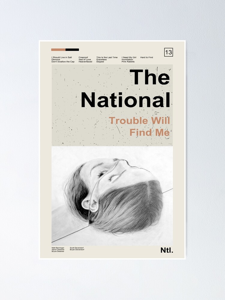 "The National - Trouble Will Find Me" Poster for Sale by Alexandras1982 ...