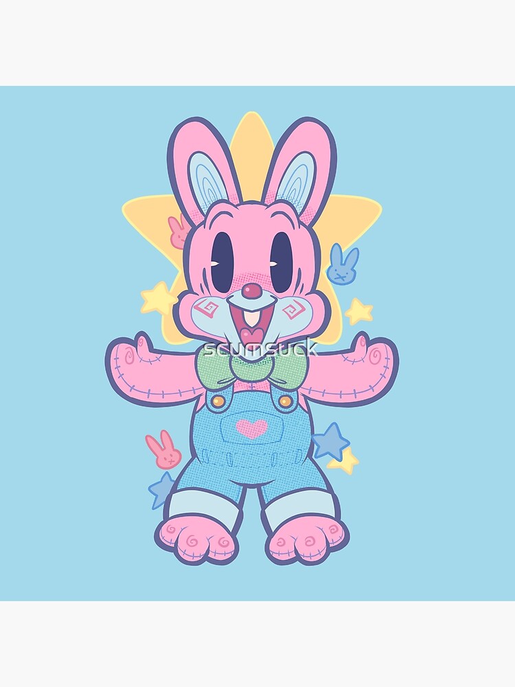 "Robbie The Rabbit" Poster for Sale by scumsuck | Redbubble