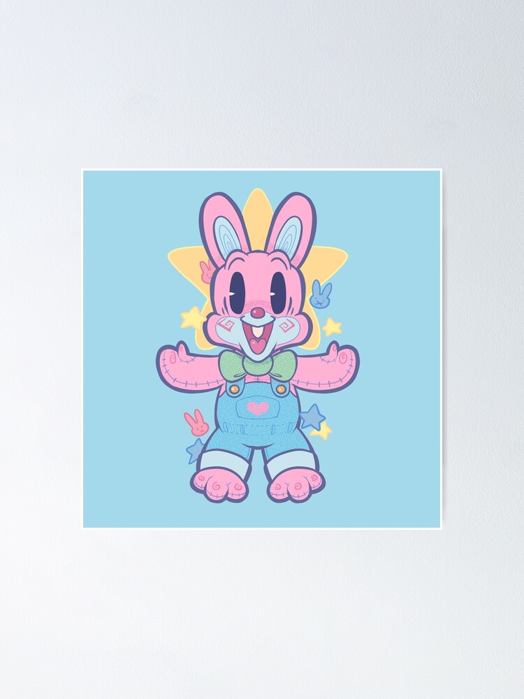 "Robbie The Rabbit" Poster for Sale by scumsuck | Redbubble