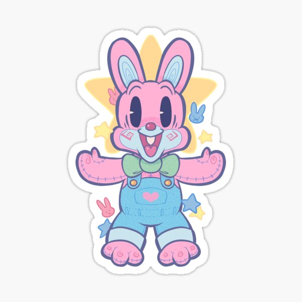 "Robbie The Rabbit" Sticker for Sale by scumsuck | Redbubble