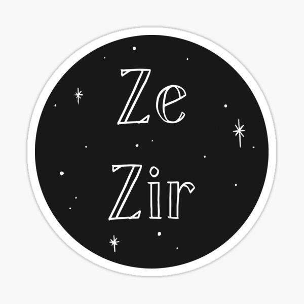 "Ze Zir Gender Pronoun with Stars to Normalize Pronouns and Protect ...