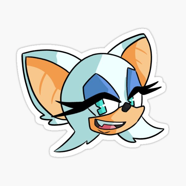 "Rouge The Bat" Sticker for Sale by peechpaws | Redbubble