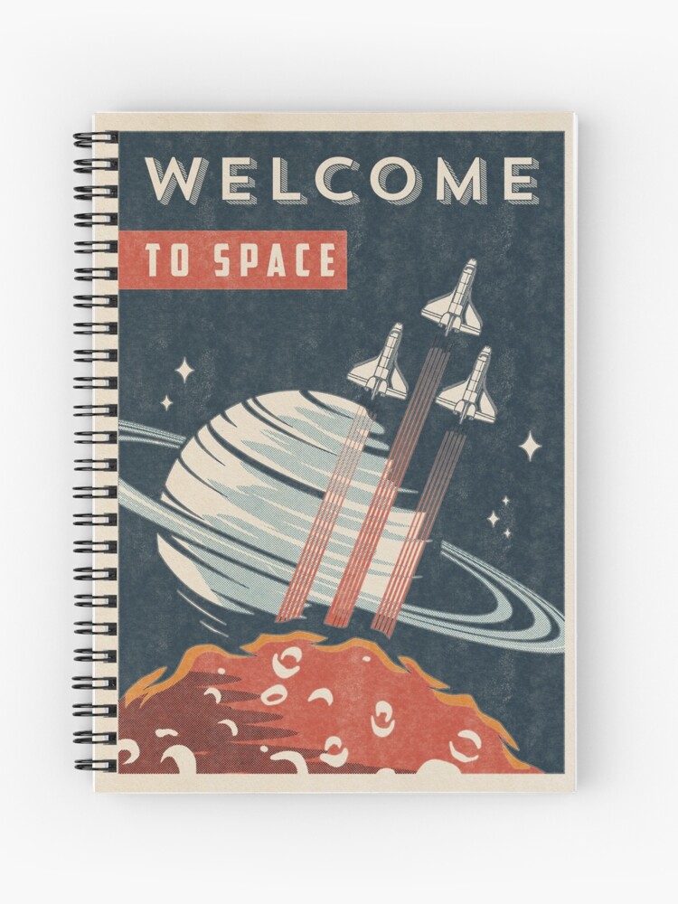 "Welcome to Space - Vintage space poster #2" Journal for Sale by ...