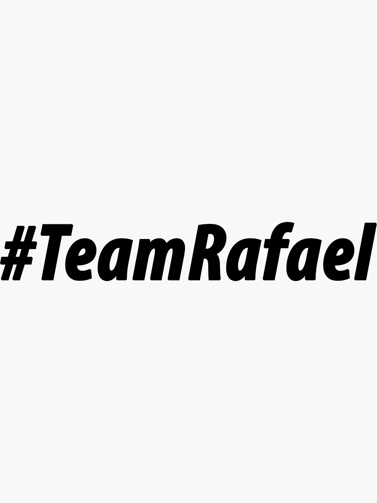 "#TeamRafael" Sticker for Sale by yourtvshow | Redbubble
