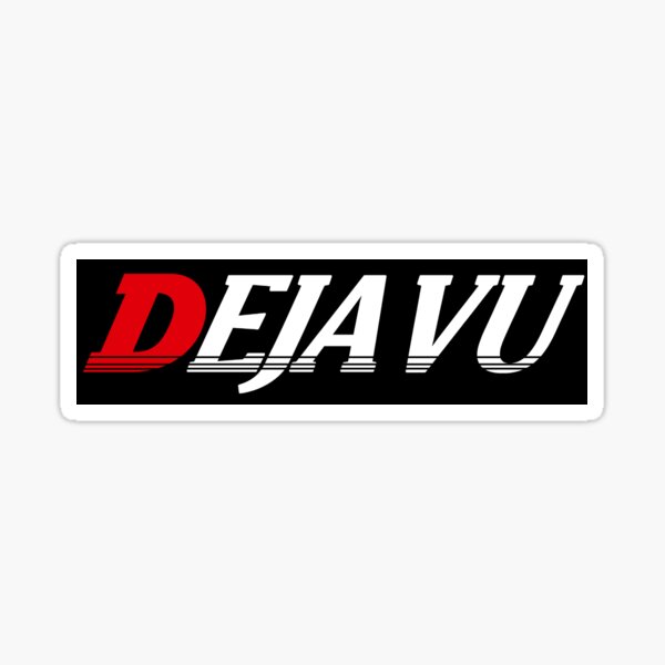 "Initial Deja Vu" Sticker for Sale by ndaqb | Redbubble