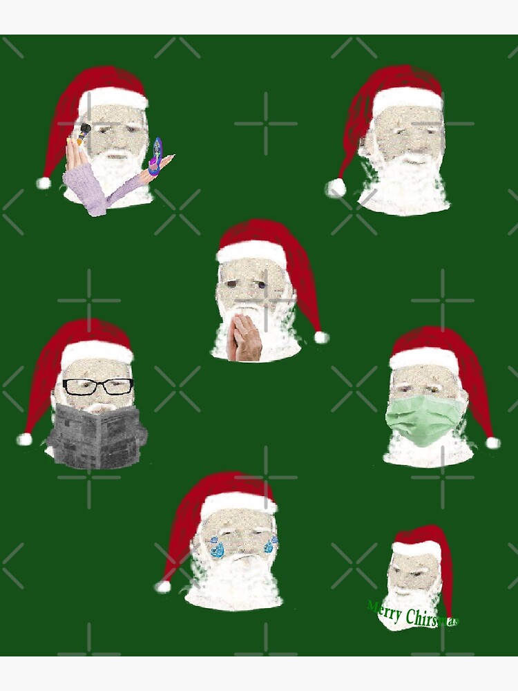 "Funny Santa Meme" Poster by iamzigzaggy | Redbubble