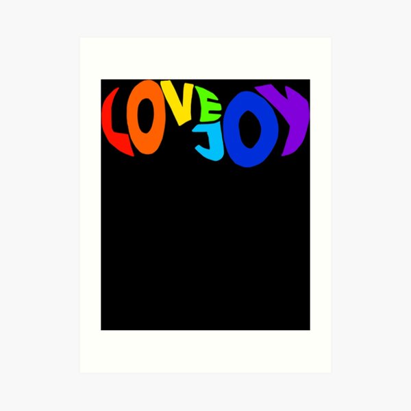 "Be Anything Be Lovejoy Logo Rainbow Colouring" Art Print for Sale by ...