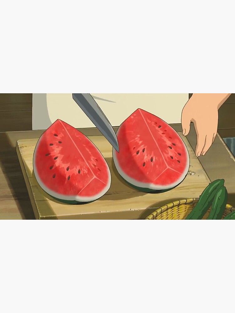 "Watermelon anime- anime food, watermelon, fruit" Sticker by S2Hdesigns ...