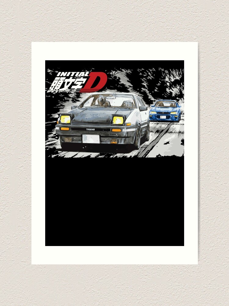 Impression artistique « Initial D - Mountain Drift Racing Tandem Takumi ...