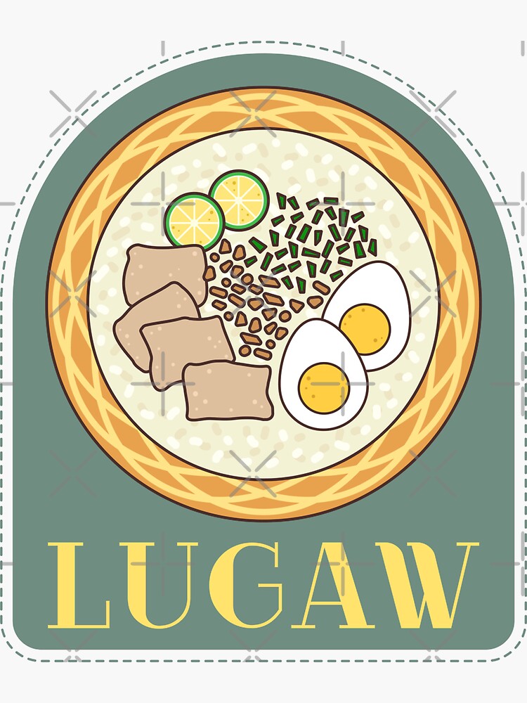 "Lugaw" Sticker for Sale by defpoint | Redbubble