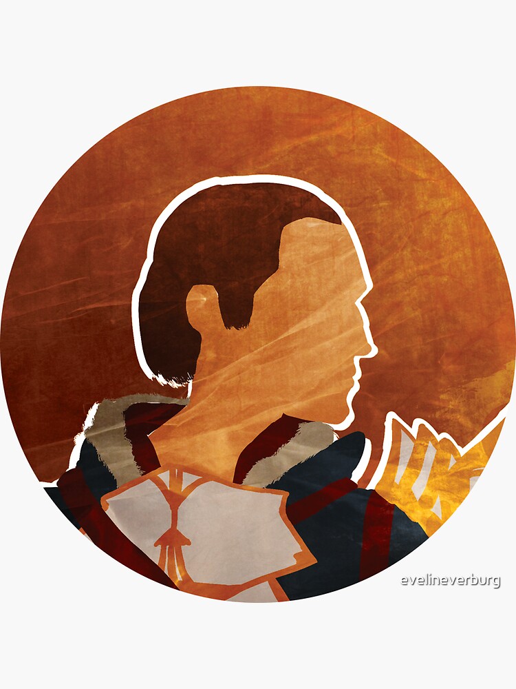 "Sebastian Profile" Sticker for Sale by evelineverburg | Redbubble