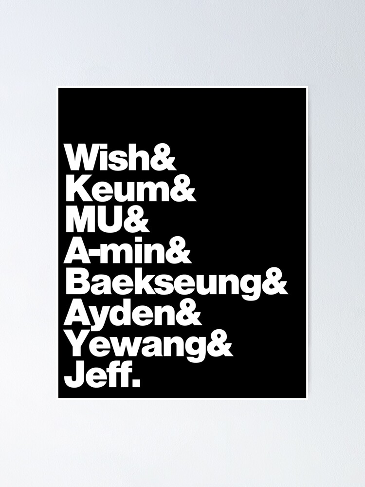 "EPEX & members names" Poster for Sale by lovely-day | Redbubble