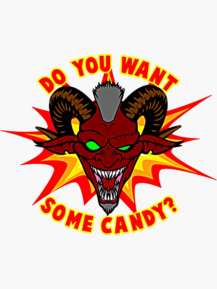 "A Halloween demon pop art " Sticker for Sale by Anglevone91 | Redbubble