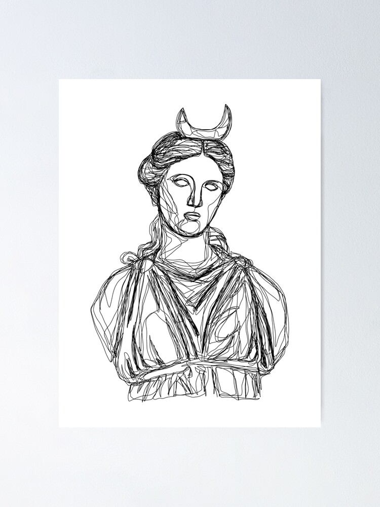 "Selûne Greek Goddess" Poster for Sale by gatestucker | Redbubble