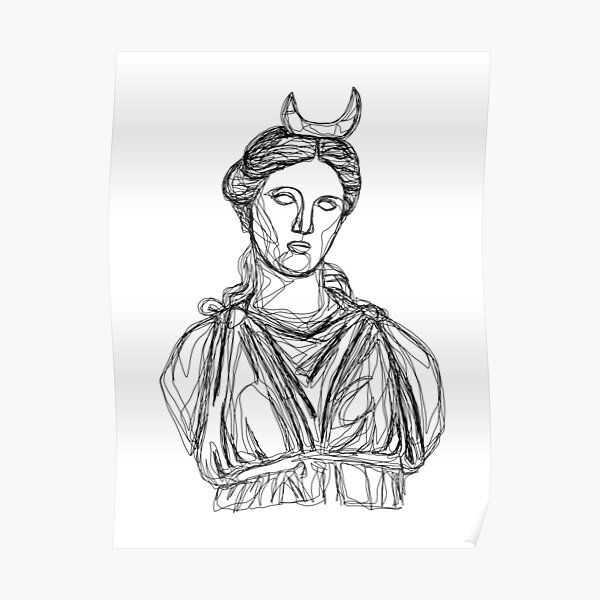 "Selûne Greek Goddess" Poster for Sale by gatestucker | Redbubble