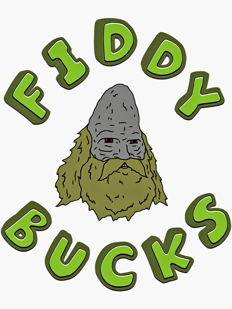 "Fiddy Bucks The Big Lez Show" Sticker for Sale by SturgesdS | Redbubble