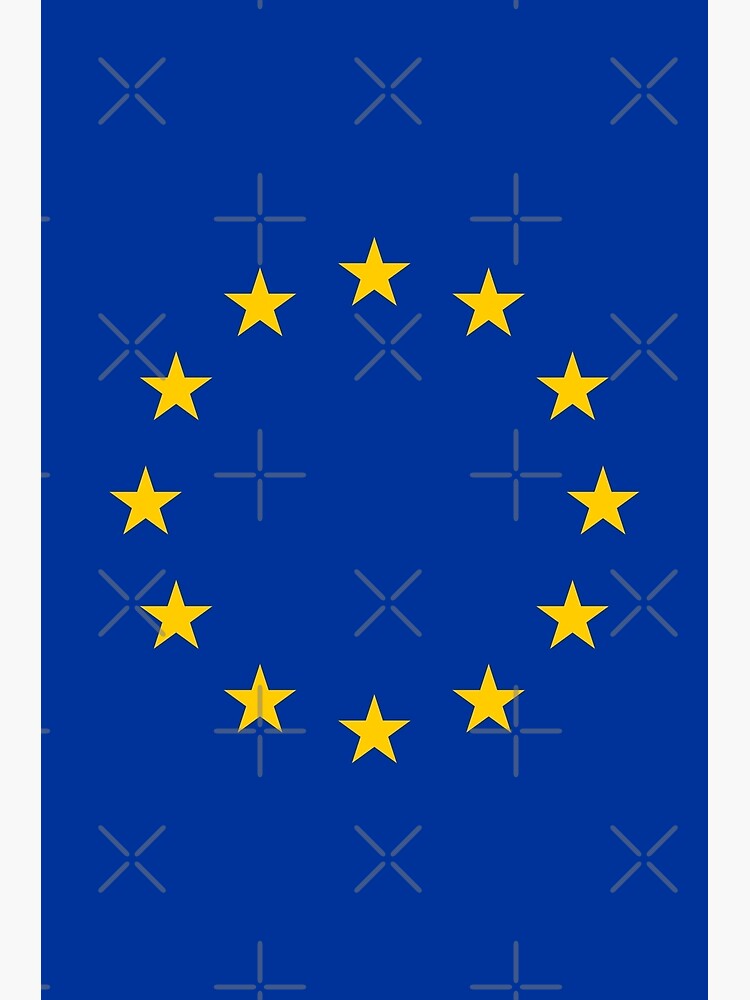 "European Union Flag - Proud European " Poster for Sale by PanosTsalig ...