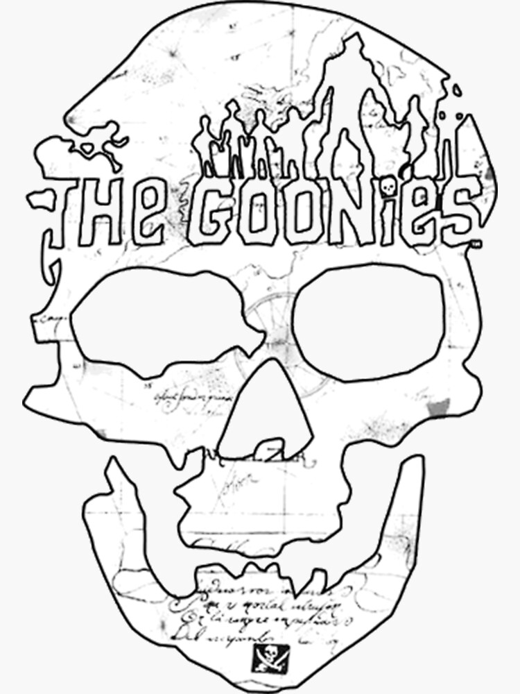"Goonies T-ShirtThe Goonies" Sticker by MalvilleOberon | Redbubble