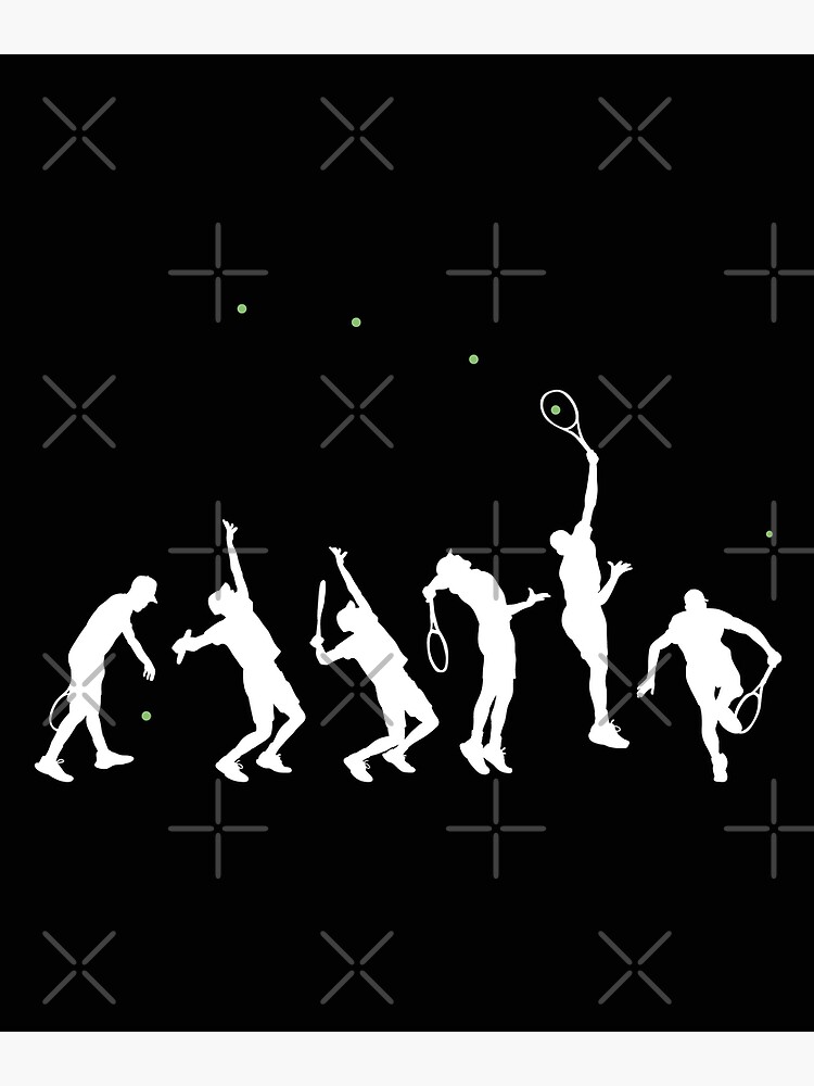 "Evolution tennis, tennis serve" Poster by DerSenat | Redbubble