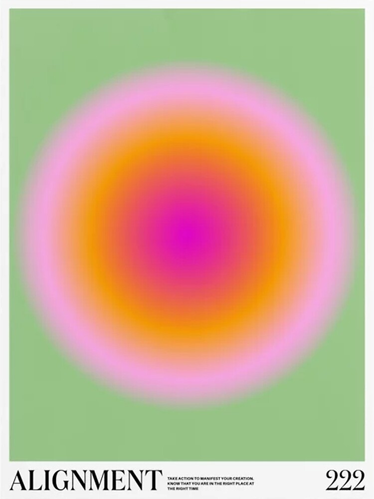 Gradient Angel Numbers - Alignment Premium Matte Vertical Poster sold ...