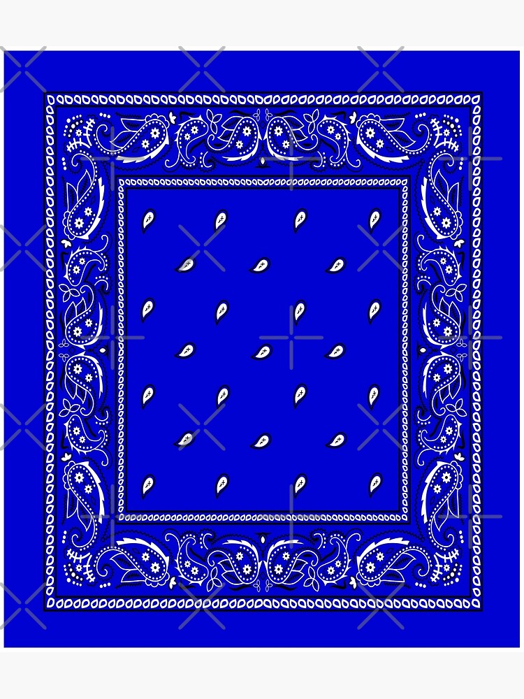 "Royal Blue Paisley Bandanas" Photographic Print for Sale by TTOLEDO10K ...