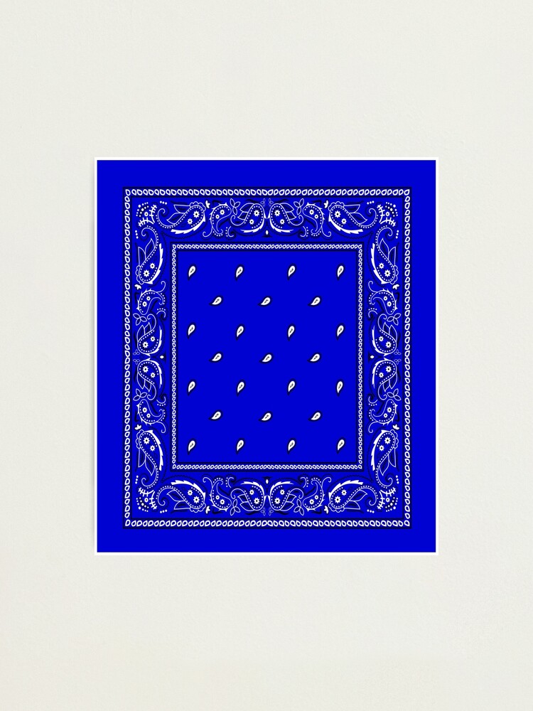 "Royal Blue Paisley Bandanas" Photographic Print for Sale by TTOLEDO10K ...