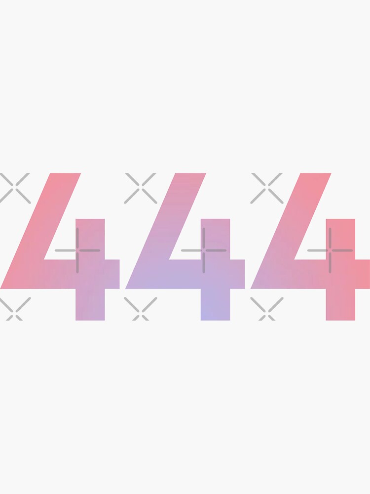 "angel number 444" Sticker by jvsmin | Redbubble
