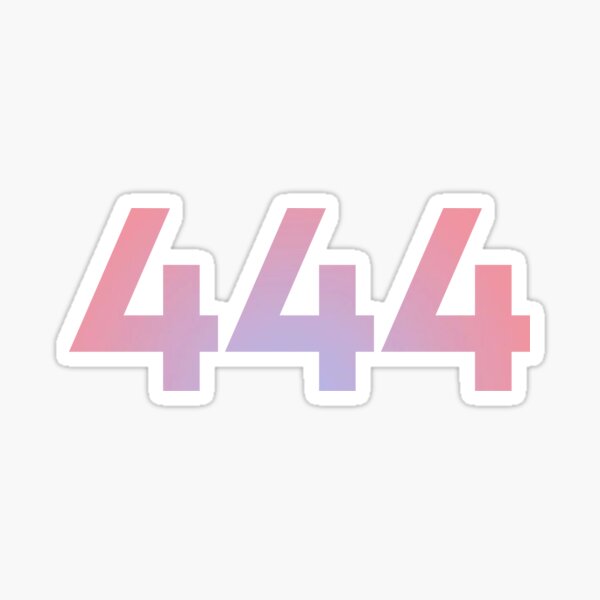 "angel number 444" Sticker by jvsmin | Redbubble