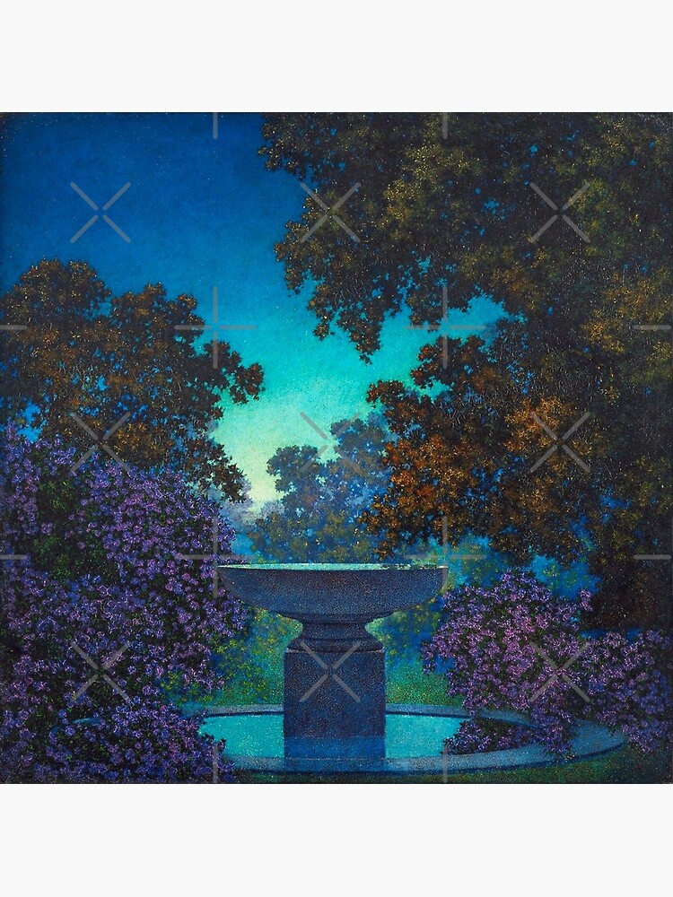 "Maxfield Parrish. Blue Fountain." Poster for Sale by likiska | Redbubble