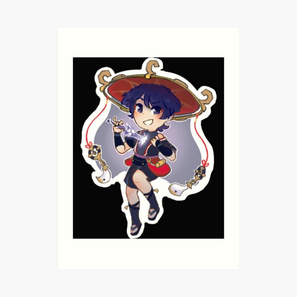 "Scaramouche Genshin Impact The Balladeer 原神 Yuánshén " Art Print by ...