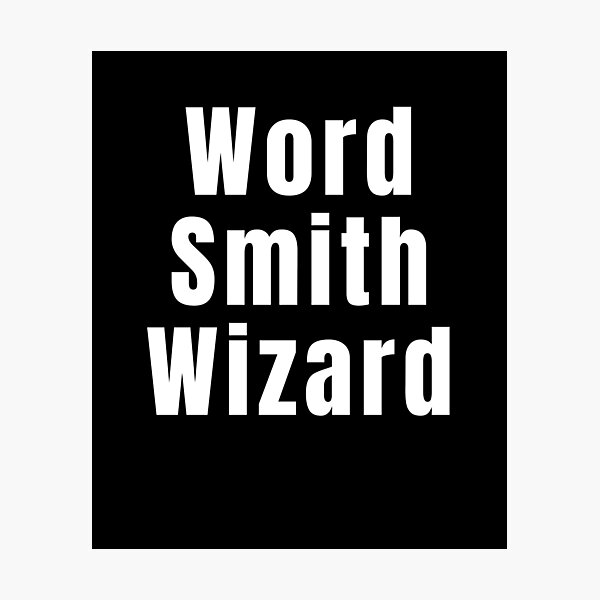 Lámina fotográfica «Wordsmith Wizard, maestro de palabras, experto en ...