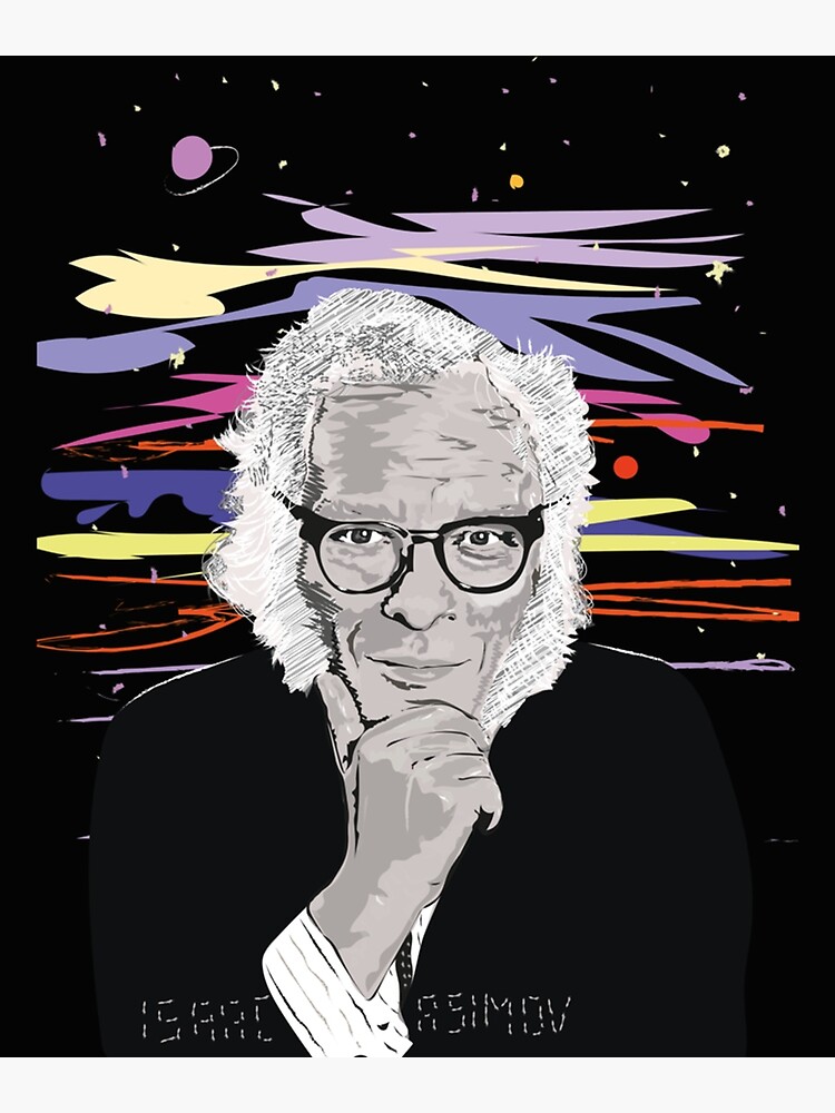 "Isaac Asimov Portrait " Poster for Sale by HCDArtdesign | Redbubble