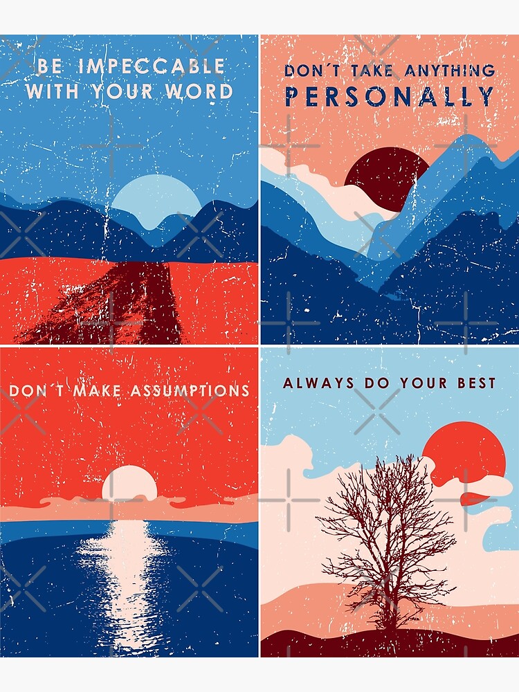 The Four Agreements by Don Miguel Ruiz Premium Matte Vertical Poster ...