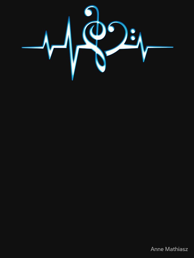 "MUSIC HEART PULSE, Love, Music, Bass Clef, Treble Clef, Classic, Dance ...