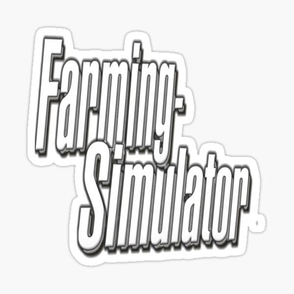 "Farming simulator" Sticker for Sale by Ily18desings | Redbubble
