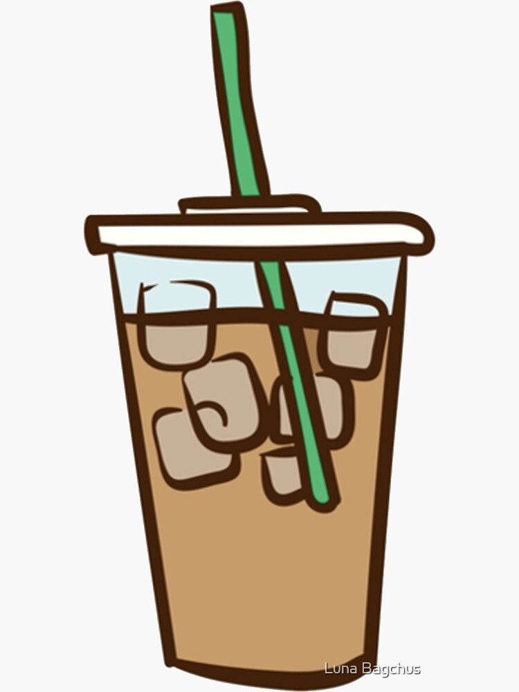 "Eiskaffee // Von Phuxi" Sticker von Phuxi | Redbubble