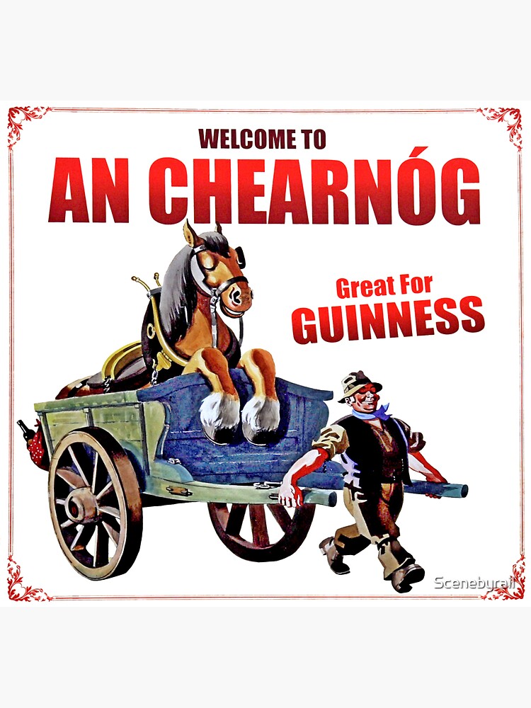 "A vintage Guinness Advert" Sticker for Sale by Scenebyrail | Redbubble