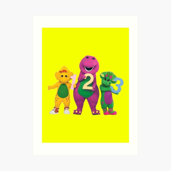 "Barney the dinosaur" Art Print for Sale by Designs-90s | Redbubble