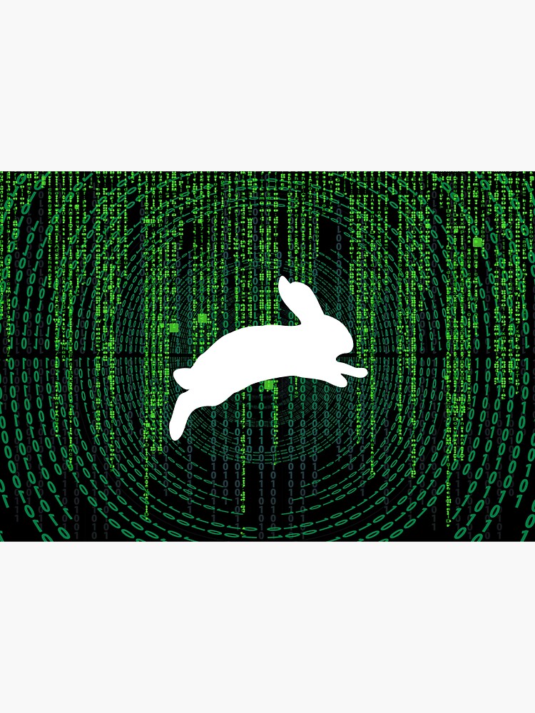"White Rabbit | The Matrix" Sticker for Sale by paynastore | Redbubble