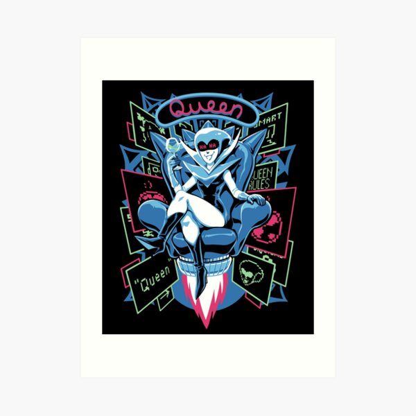 "Deltarune Spamton Merch Attack Of The Killer Queen Shirt" Art Print ...