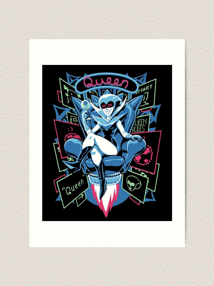 "Deltarune Spamton Merch Attack Of The Killer Queen Shirt" Art Print ...