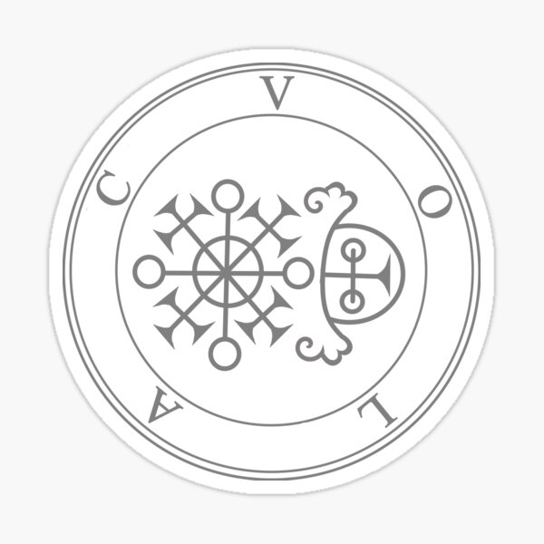 "Volak - Goetia (grey)" Sticker by Shadow-Kingdom | Redbubble