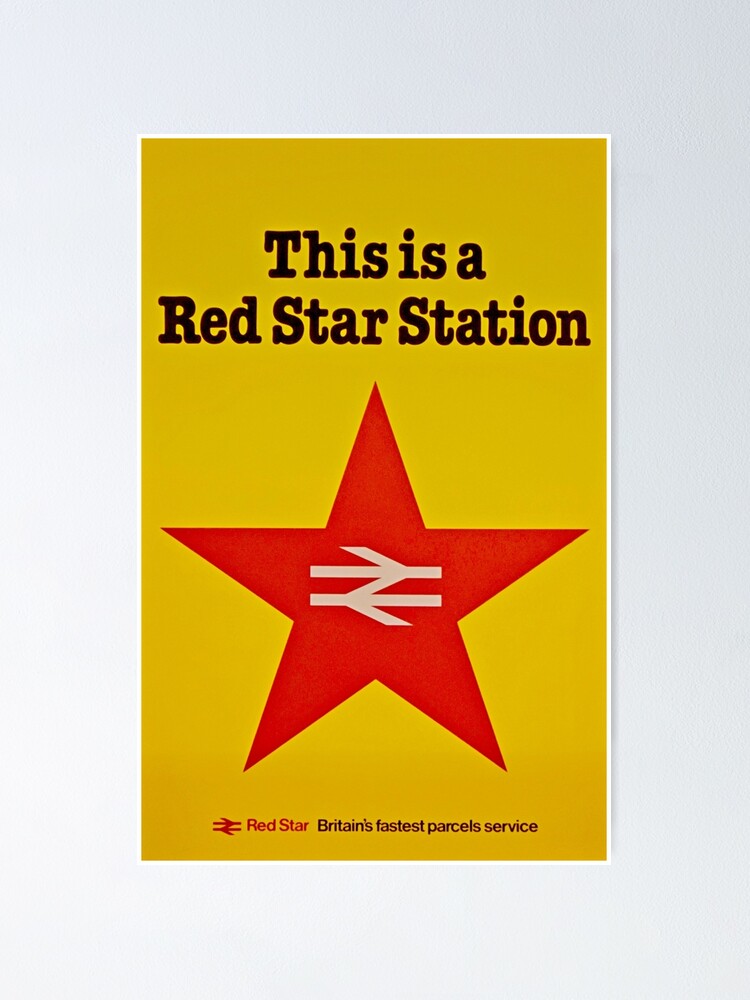 "British Rail Red Star Parcels sign" Poster for Sale by Scenebyrail ...