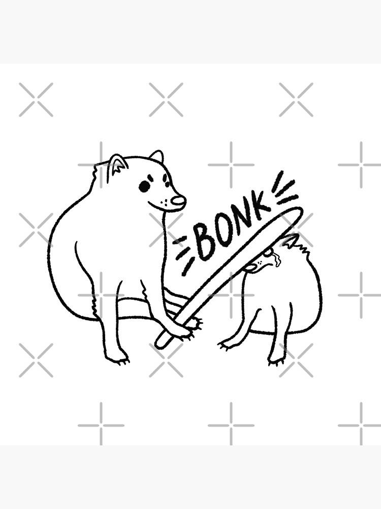 "Cheems Bonk Dog" Photographic Print by renroku | Redbubble