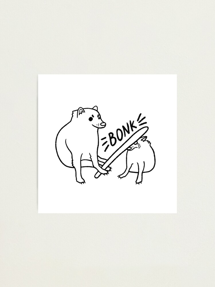 "Cheems Bonk Dog" Photographic Print by renroku | Redbubble
