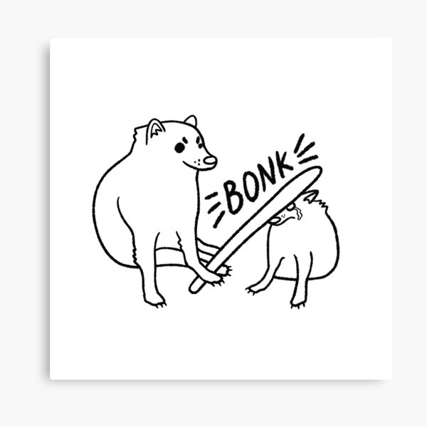 "Cheems Bonk Dog" Canvas Print for Sale by renroku | Redbubble