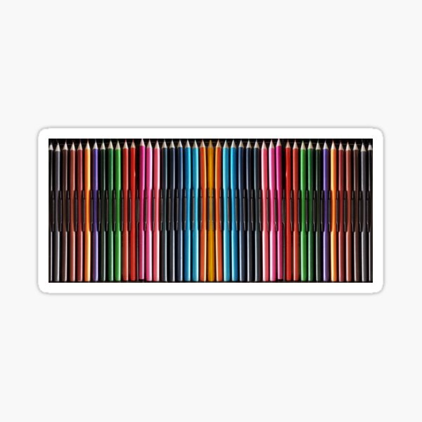 "many new brightly coloured colouring crayons" Sticker for Sale by mister-john | Redbubble