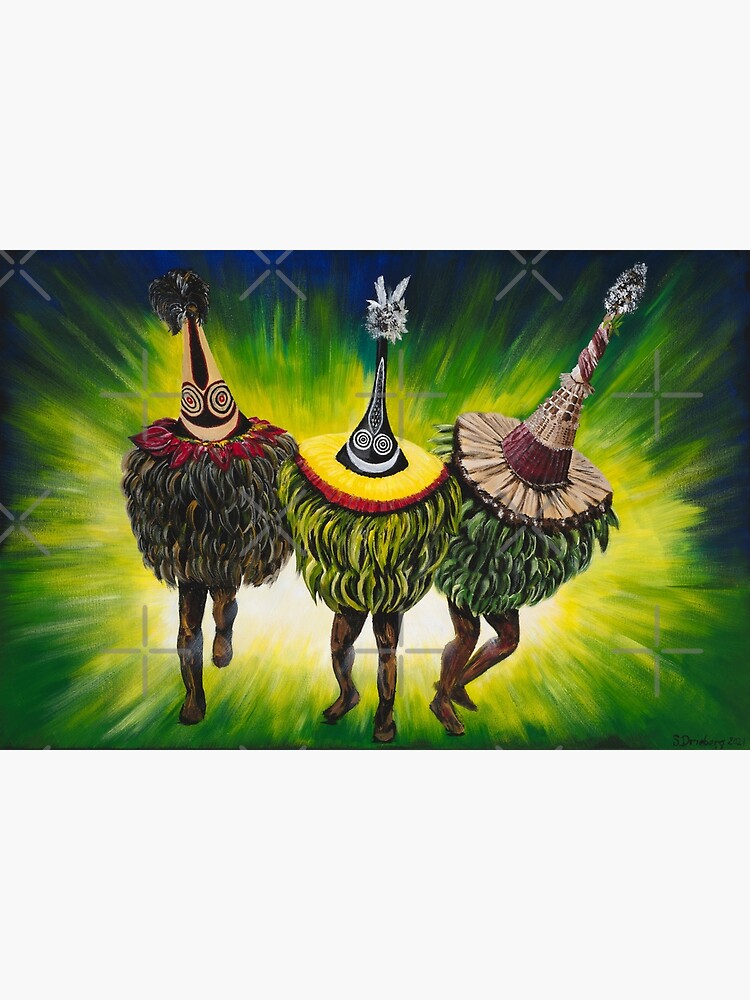 "DukDuk Men from Papua New Guinea" Poster by MerkabArt | Redbubble